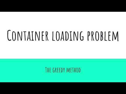 The container loading problem | Container loading problem | Greedy algorithm - YouTube