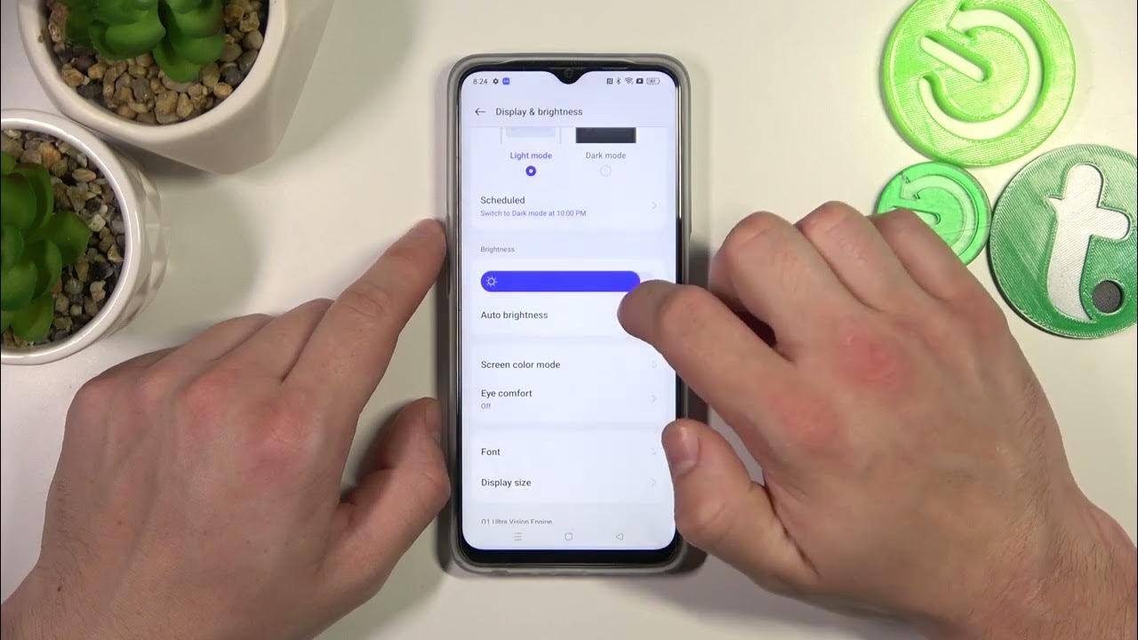 How to Find & Manage Display Settings on Oppo A77? - YouTube