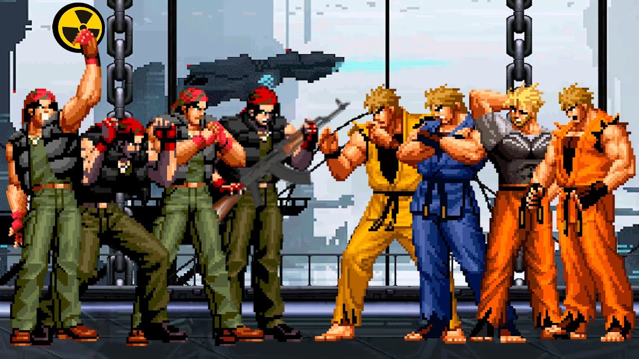 The King of Fighters (MUGEN) | Ralf Jones Team vs Ryo Sakazaki Team ...