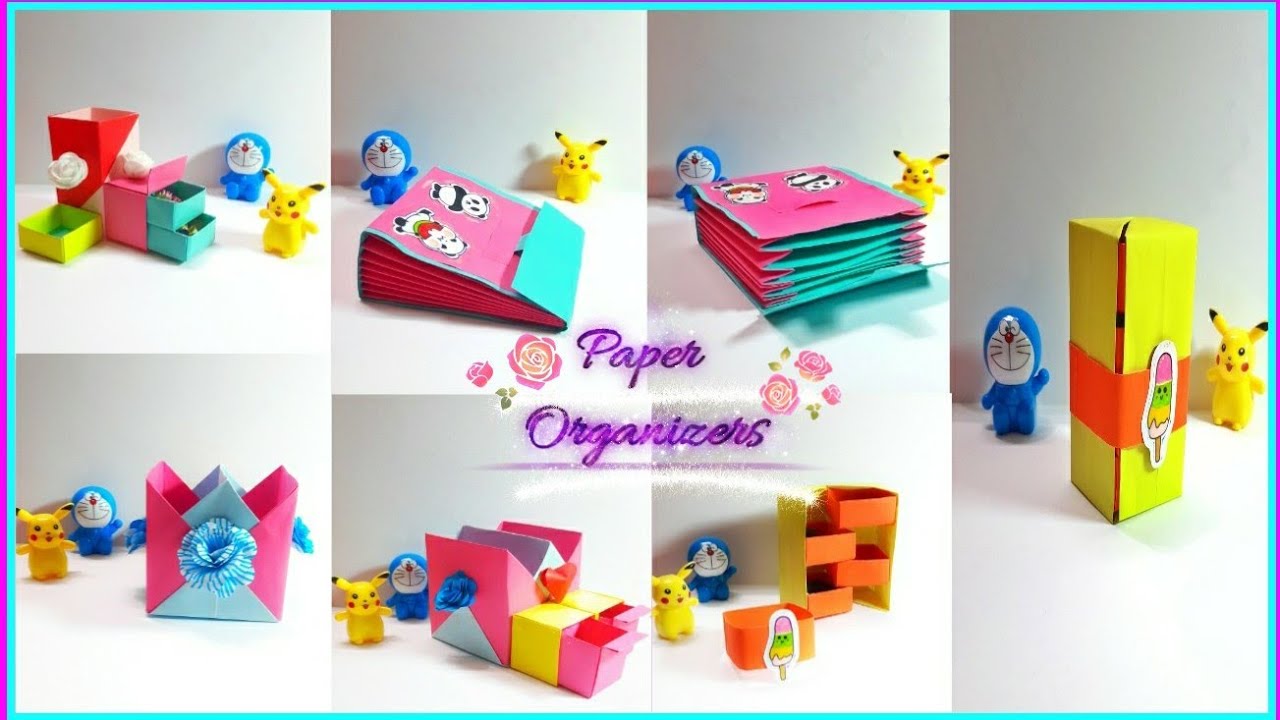 How To Make Paper Organizers/ DIY Cute Paper Organizers// Easy Paper ...