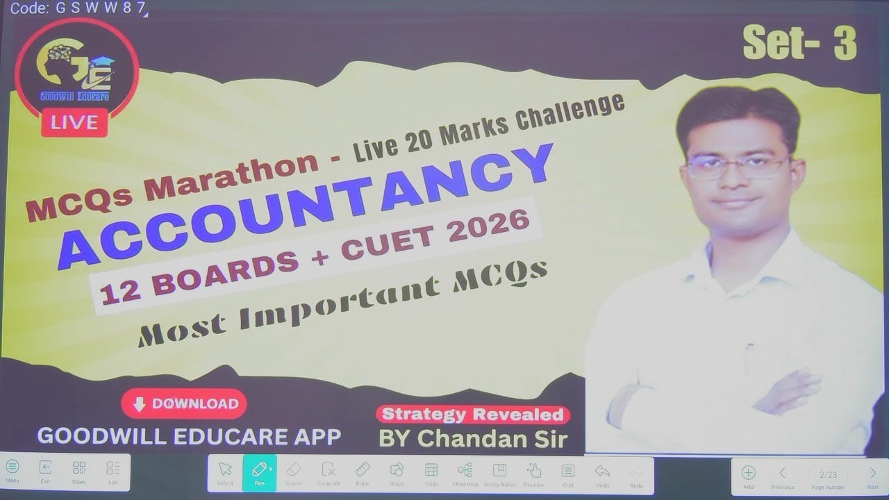 CLASS 12 MCQS - TOP 20 MCQS | ACCOUNTS SET 2 | BY CHANDAN SIR ...