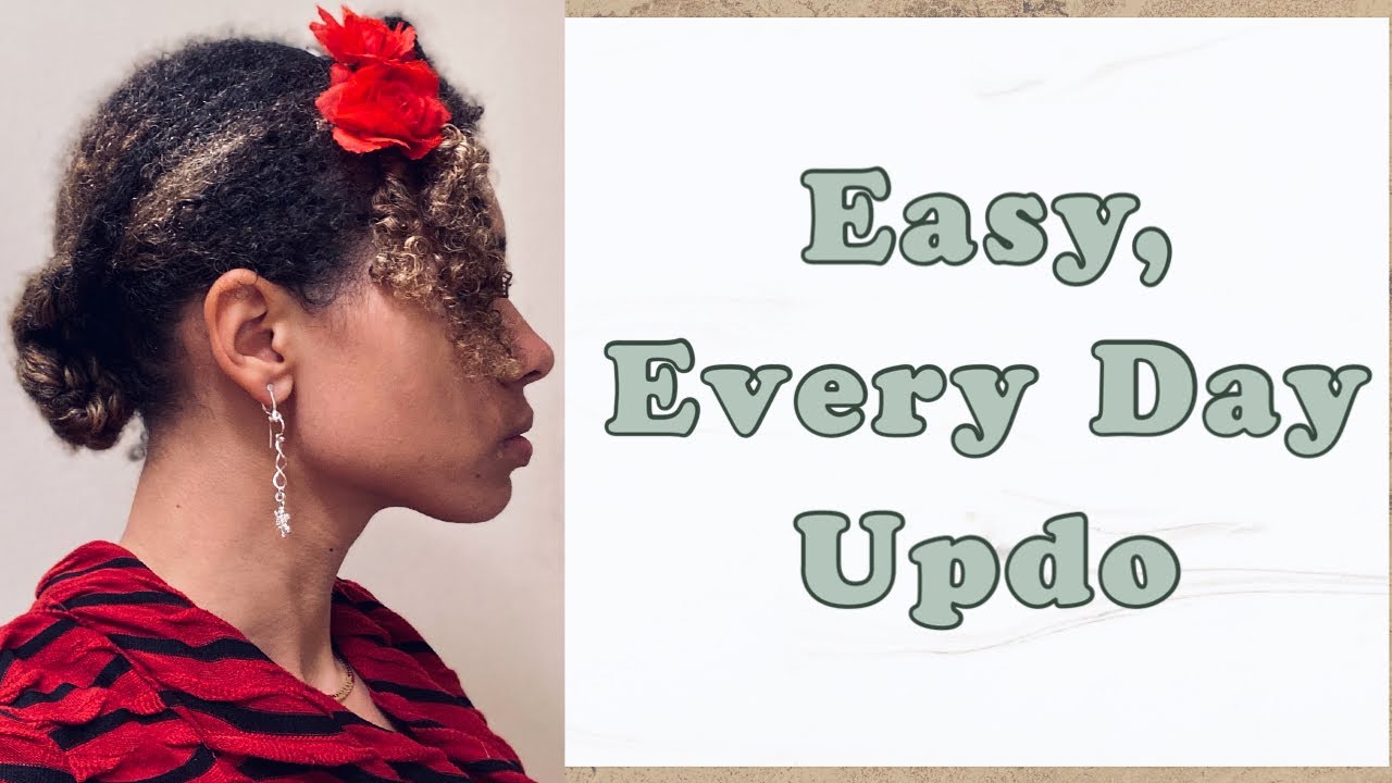 Quick & Easy Braided Updo for Home or Work - YouTube