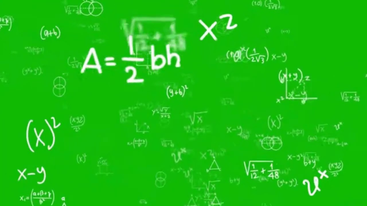 Math equations green screen effect with sound | maths green screen ...