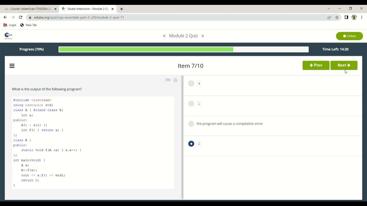 Netacad Cppe2 Module 2 Quiz Youtube