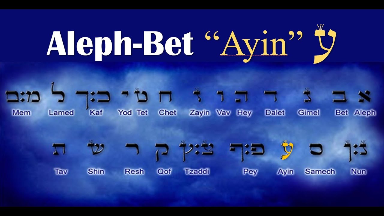 Hebrew Letter Ayin - YouTube