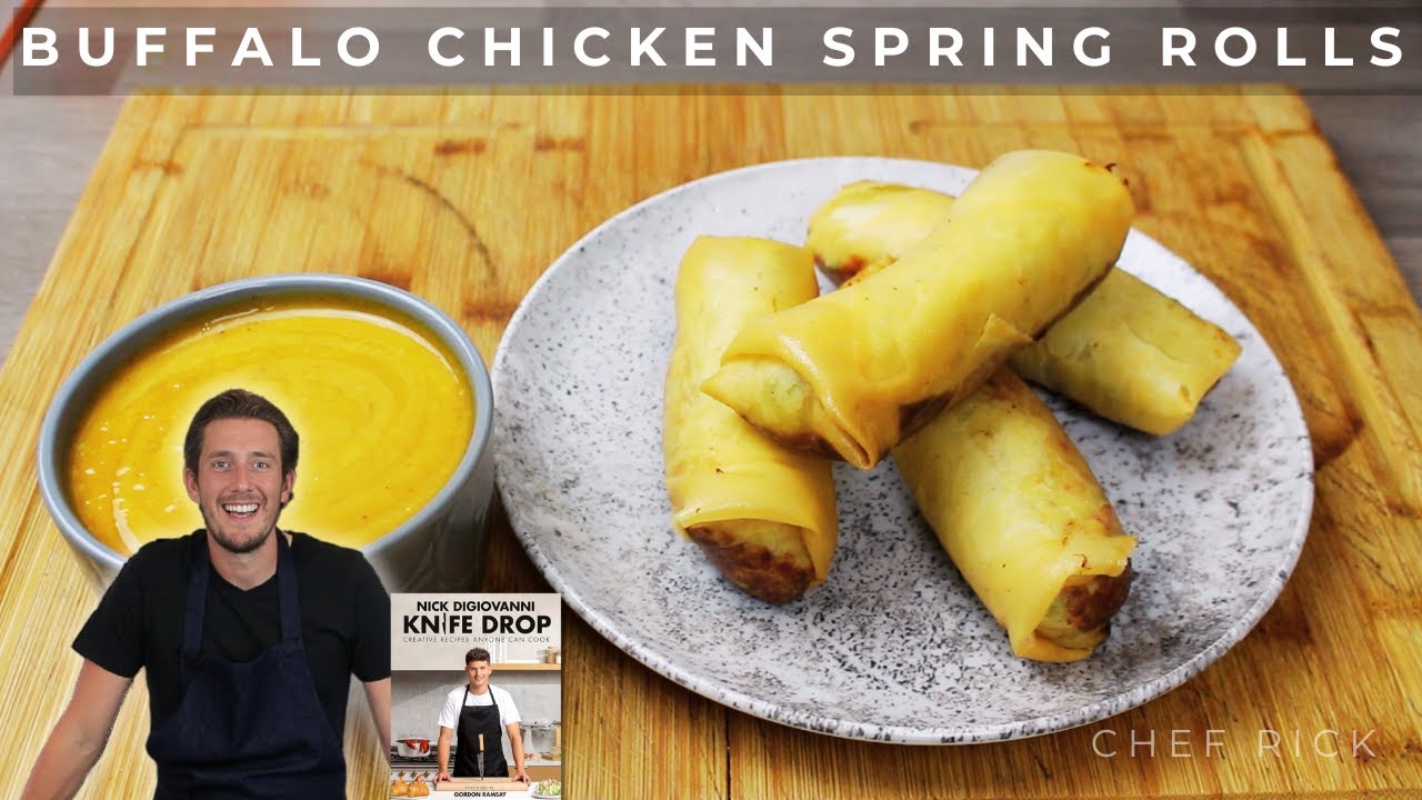 How to Make Buffalo Chicken Spring Rolls - YouTube
