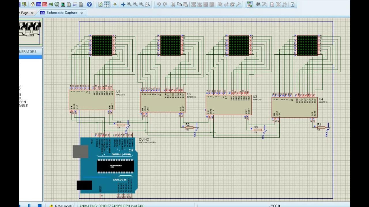 Dot Matrix 8X8 . Arduino UNO R3. Running Text - YouTube