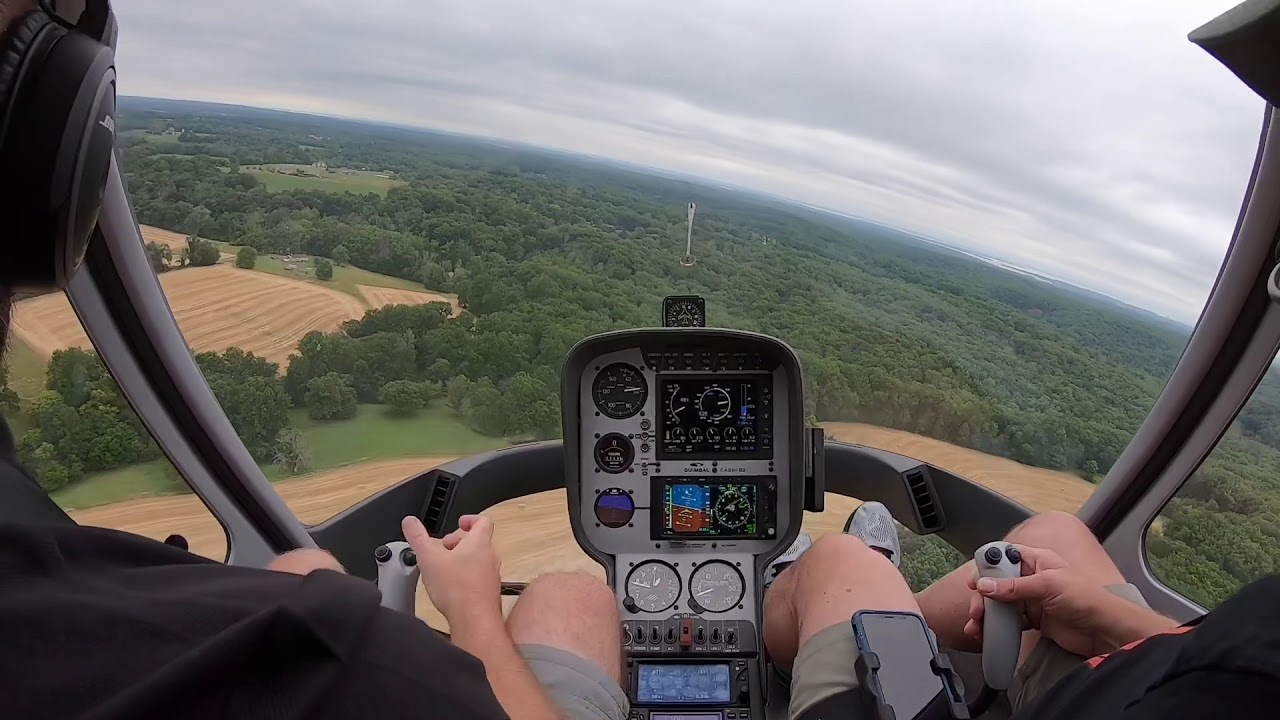 Steep Approach Practice in to Falston in the Cabri G2 Helicopter - YouTube