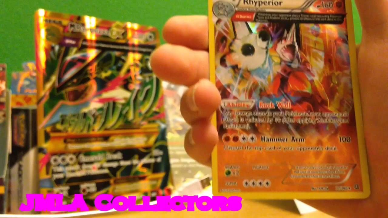 Shiney mega rayquaza EX box - YouTube