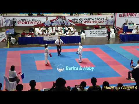 KEJURPROV II KARATE TERBUKA FORKI BALI 2023 : TATAMI 1 MATCH 32 - YouTube