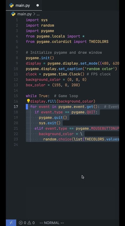 Pygame Explained in 1 Minute #coding #code #pygame - YouTube