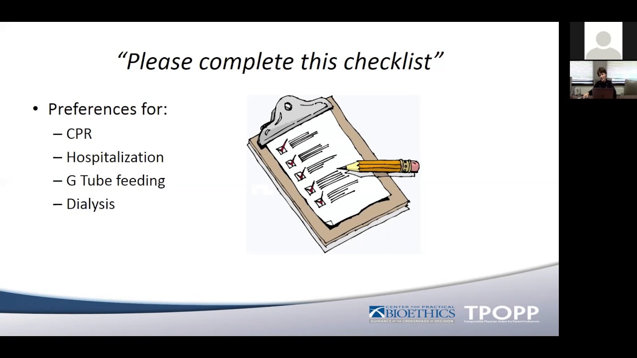 Advance Care Planning and TPOPP 101 pt 2 - YouTube