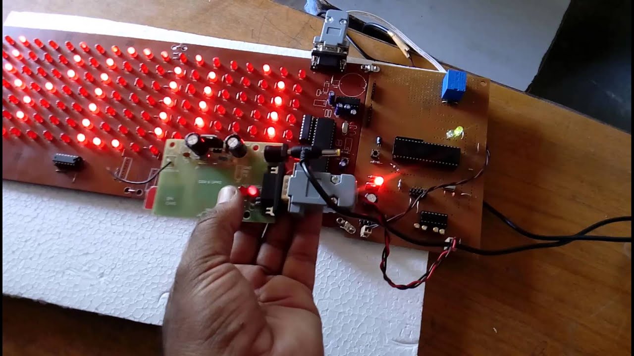 GSM BASED LED SCROLLING DISPLAY BOARD - YouTube