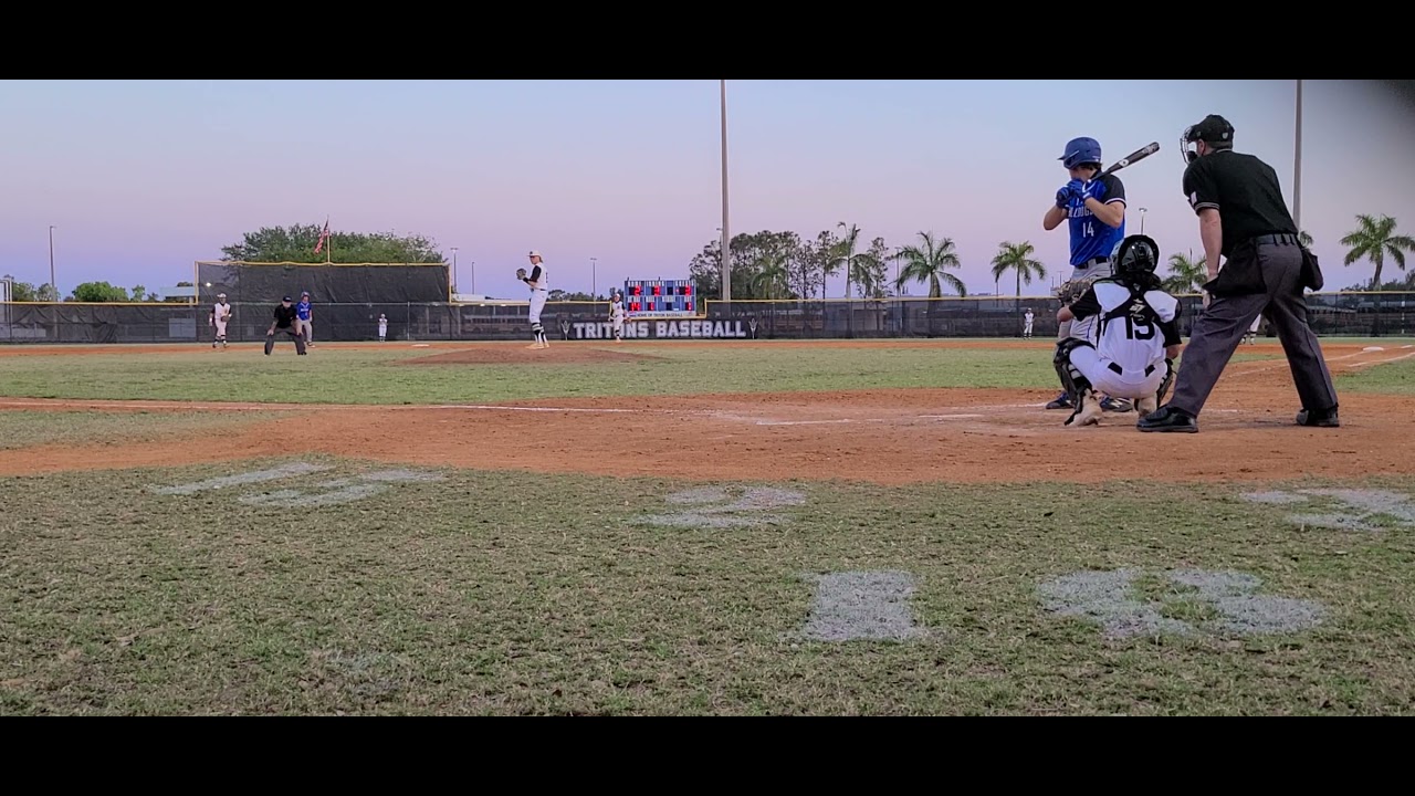 Powers single scores cayden baker vs mariner 4-8-21 - YouTube