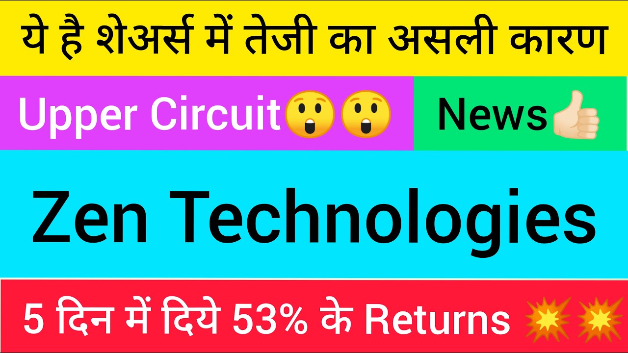 Zen technologies share latest news, Zen tech share analysis, Zentech ...