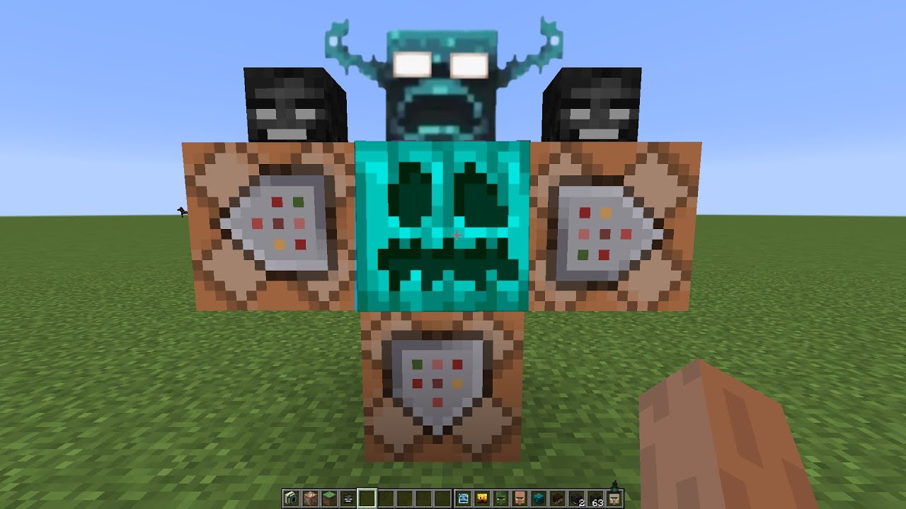 what if you create a WARDEN WITHER STORM in MINECRAFT - YouTube