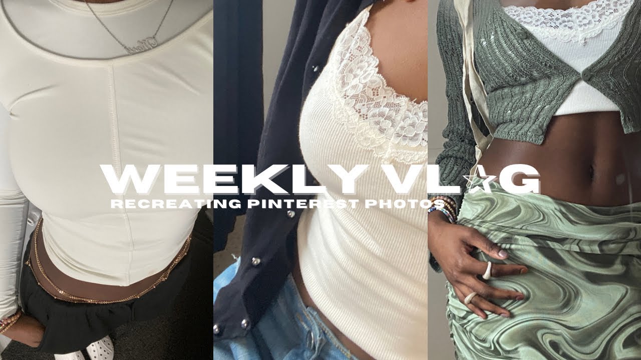CLOTHING VLOG pinterest photos + outfits + hair styles - YouTube