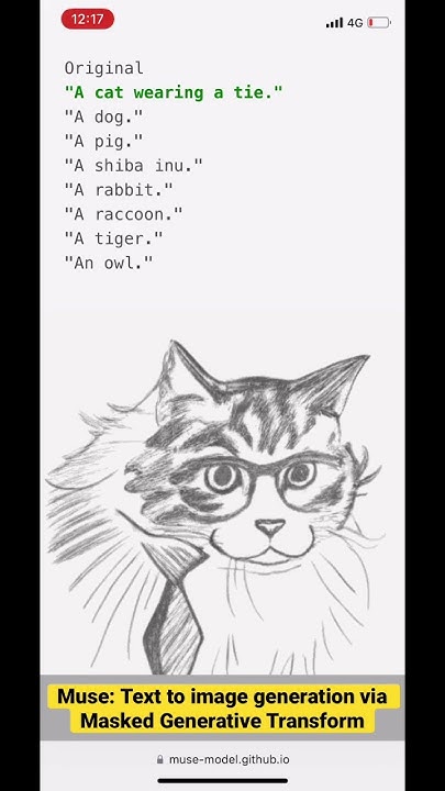 Google Muse: Text-To-Image Generation via Masked Generative Transformers - YouTube