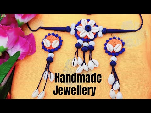 Handmade jewellery making at home |jute jewellery |jute and cori choker ...