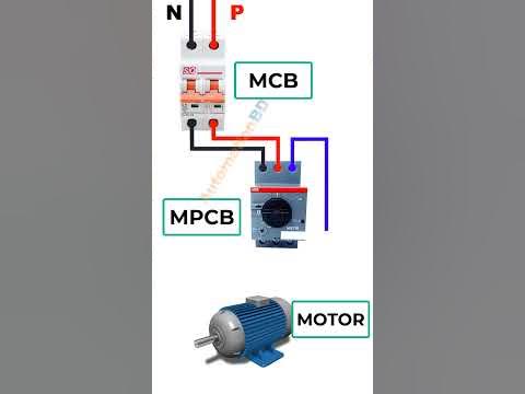 How to connect 3 phase MPCB to single phase motor - YouTube