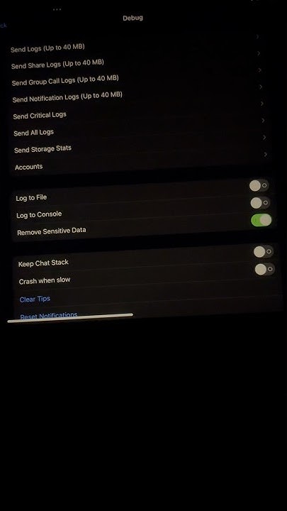 How to access the debug menu on #Telegram iOS - YouTube