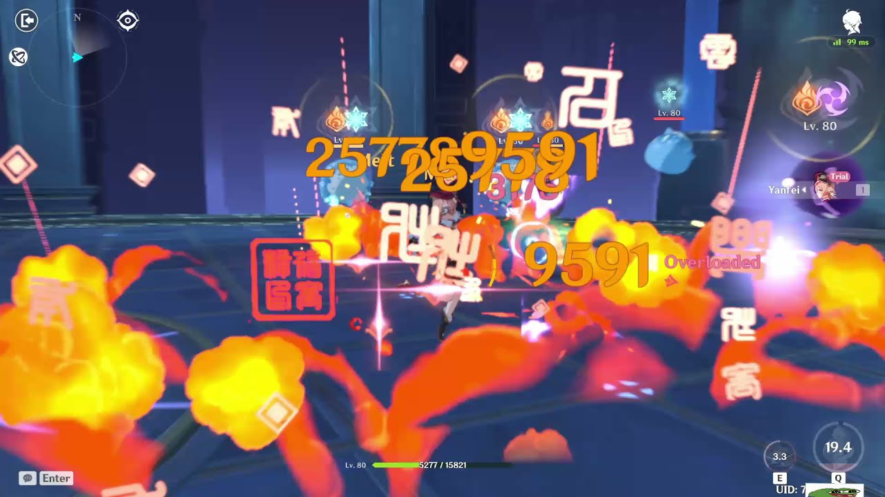 Yan Fei Test Run Game Play - genshin Impact - YouTube