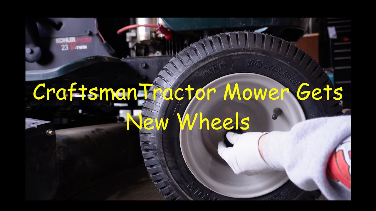 Craftsman GT3000 Tractor Gets New Wheels - YouTube