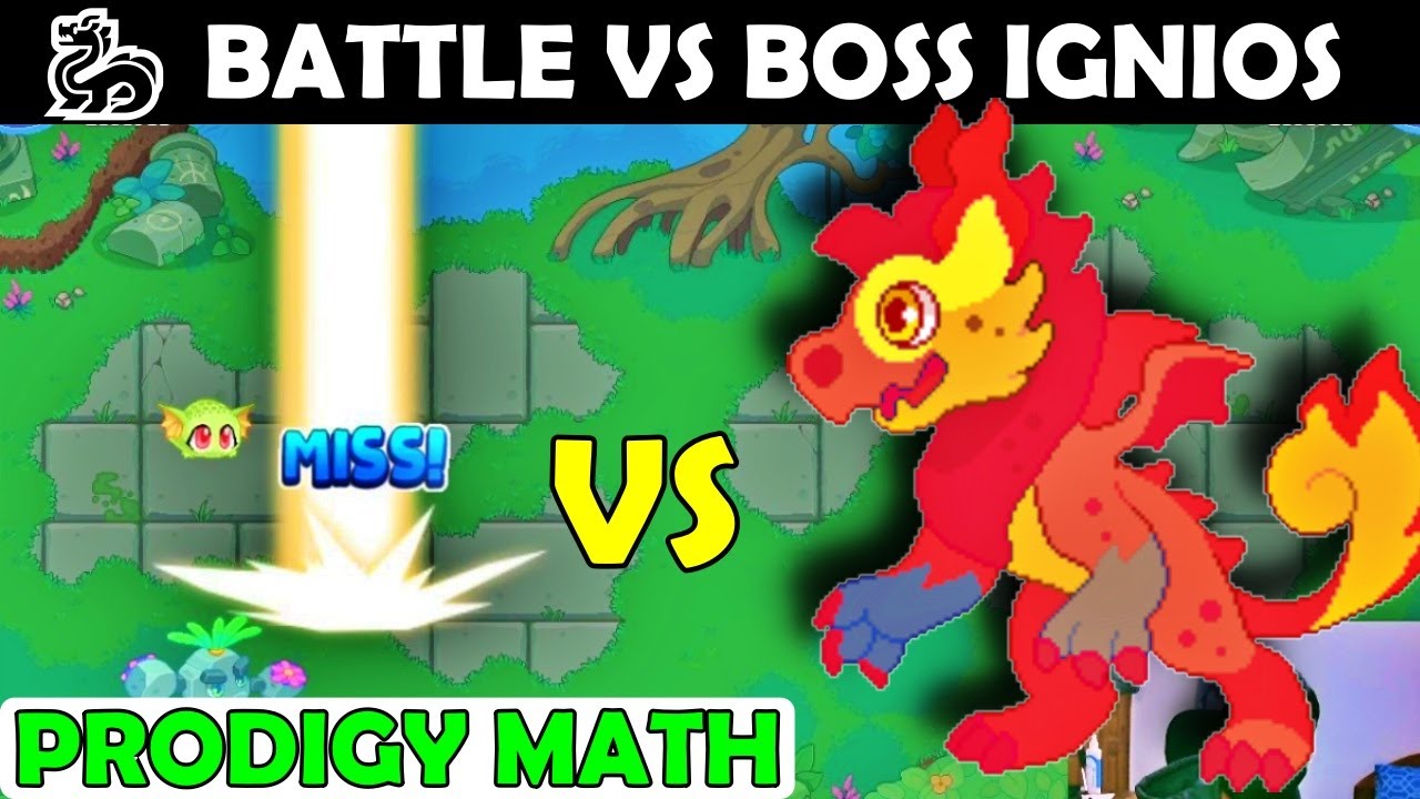 🐉 BATTLE VS BOSS IGNIOS - Harmony Island - PART 2 - Prodigy Math Game 🔴 ...