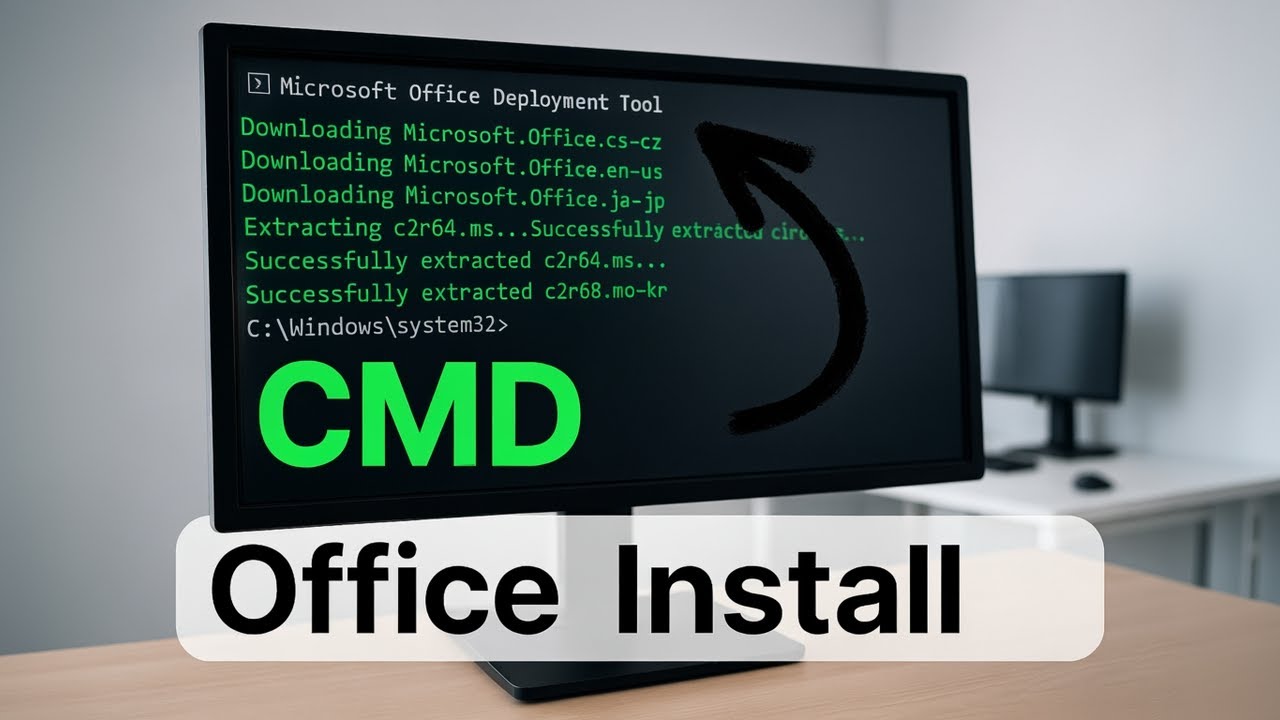 Install Microsoft Office Using CMD Command Prompt in Windows - YouTube
