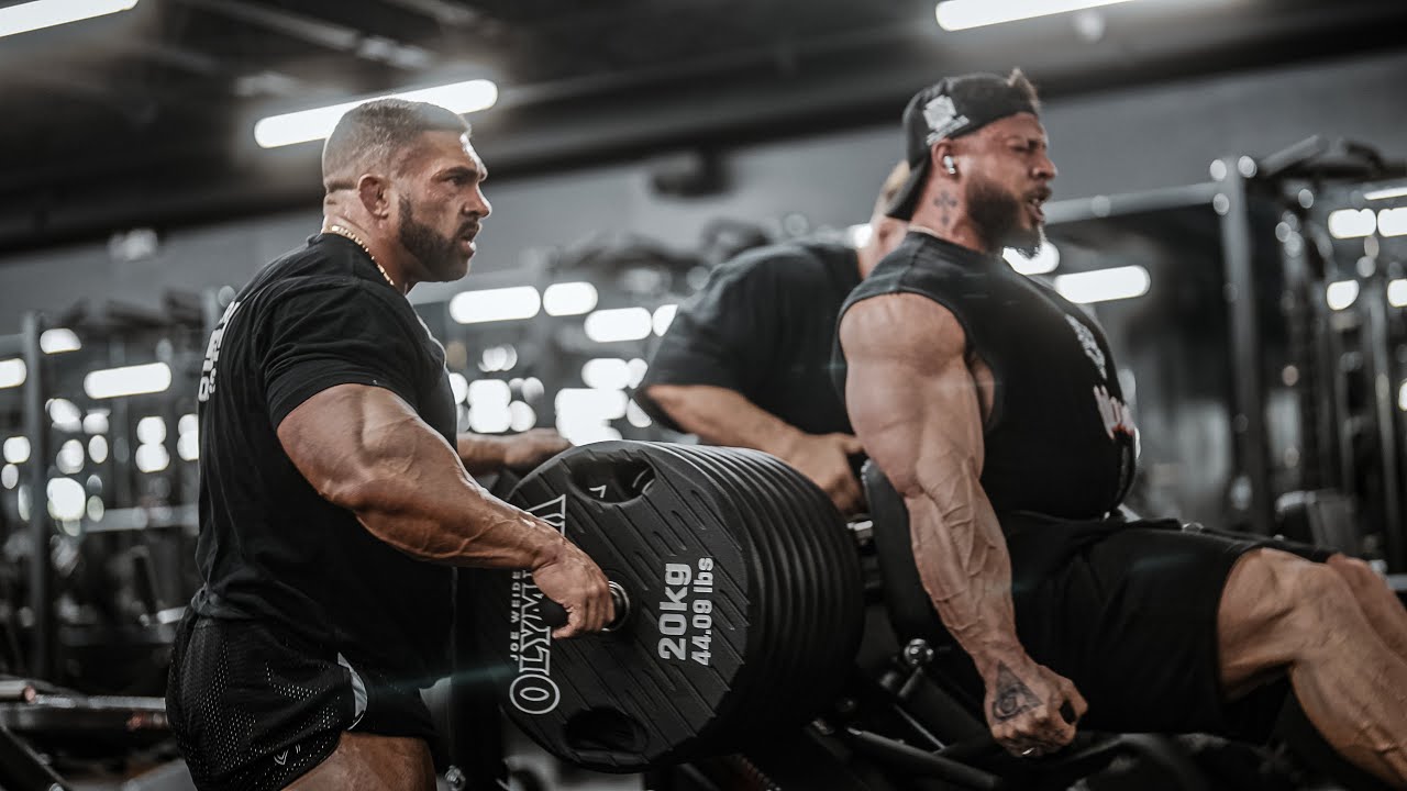 INTENSE Leg Day | Mr. Olympia Derek Lunsford x Ramon Dino - YouTube