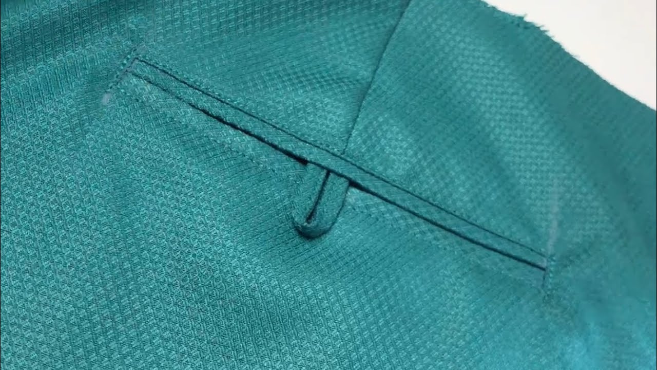How To Make Pant Back Pocket / Sew Pant Back Pocket A Unique Method ...