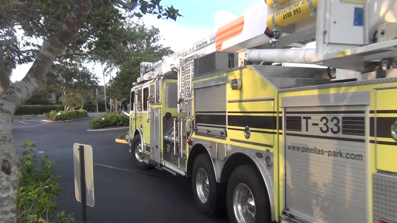 Pinellas Park Fire Rescue Truck 33 - YouTube