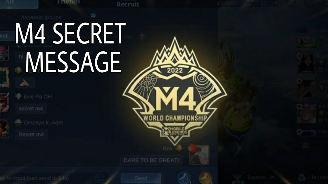 M4 SECRET MESSAGE! 😳 - MLBB - YouTube