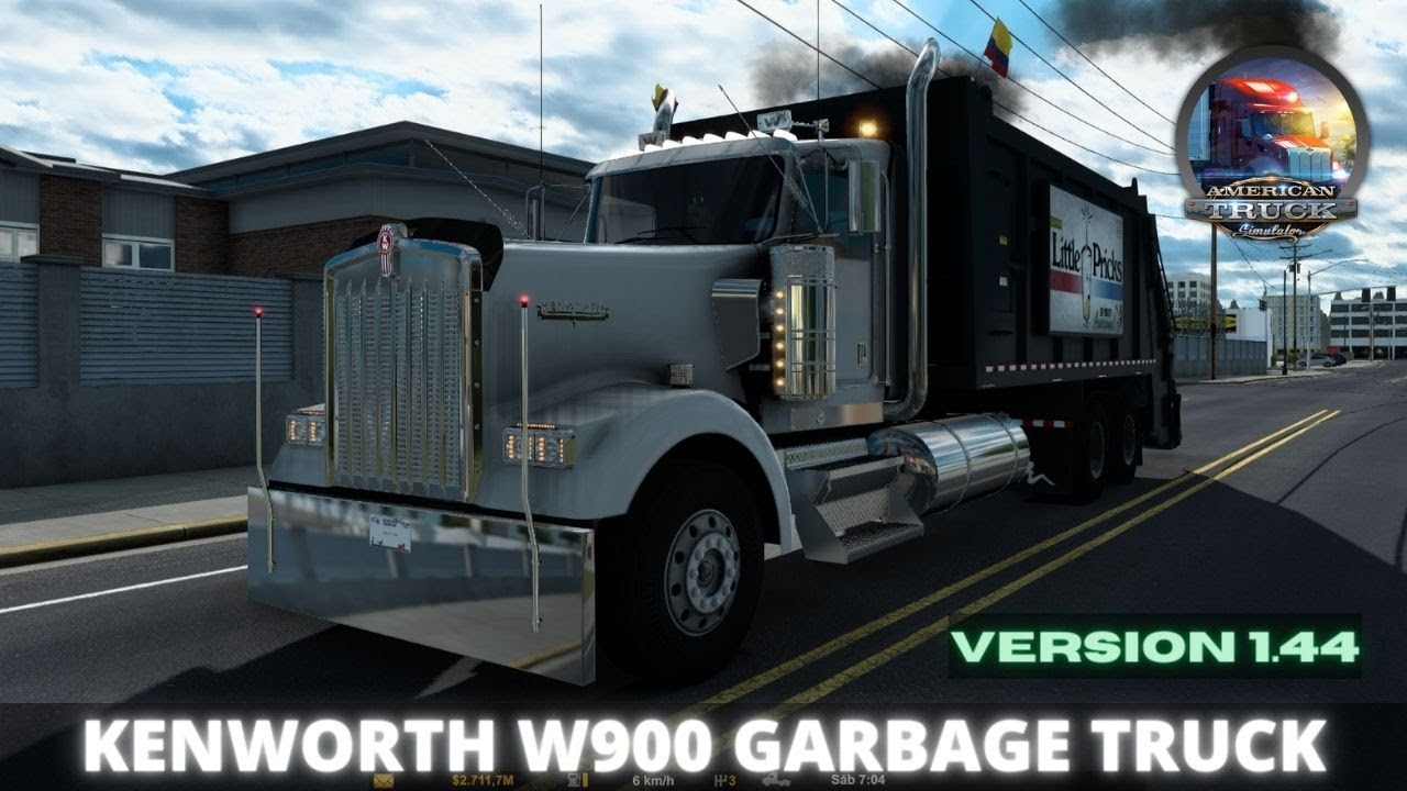 🚛 Kenworth W900 Garbage Truck ATS 1.44 🔥 - YouTube