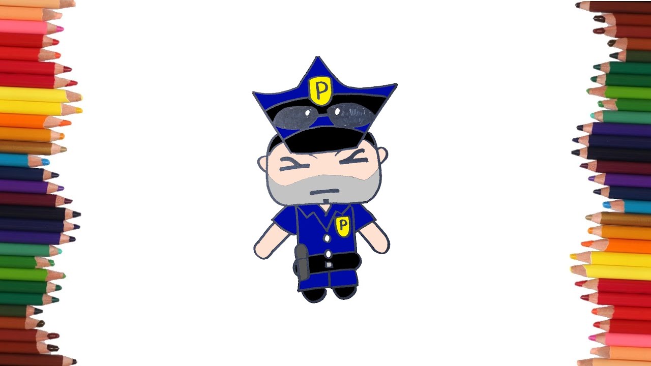 Cómo dibujar al Policia Bruce de Pucca paso a paso - YouTube