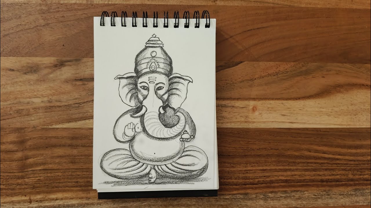 how to draw shree ganesh step by step | Ganesh chaturthi special ...