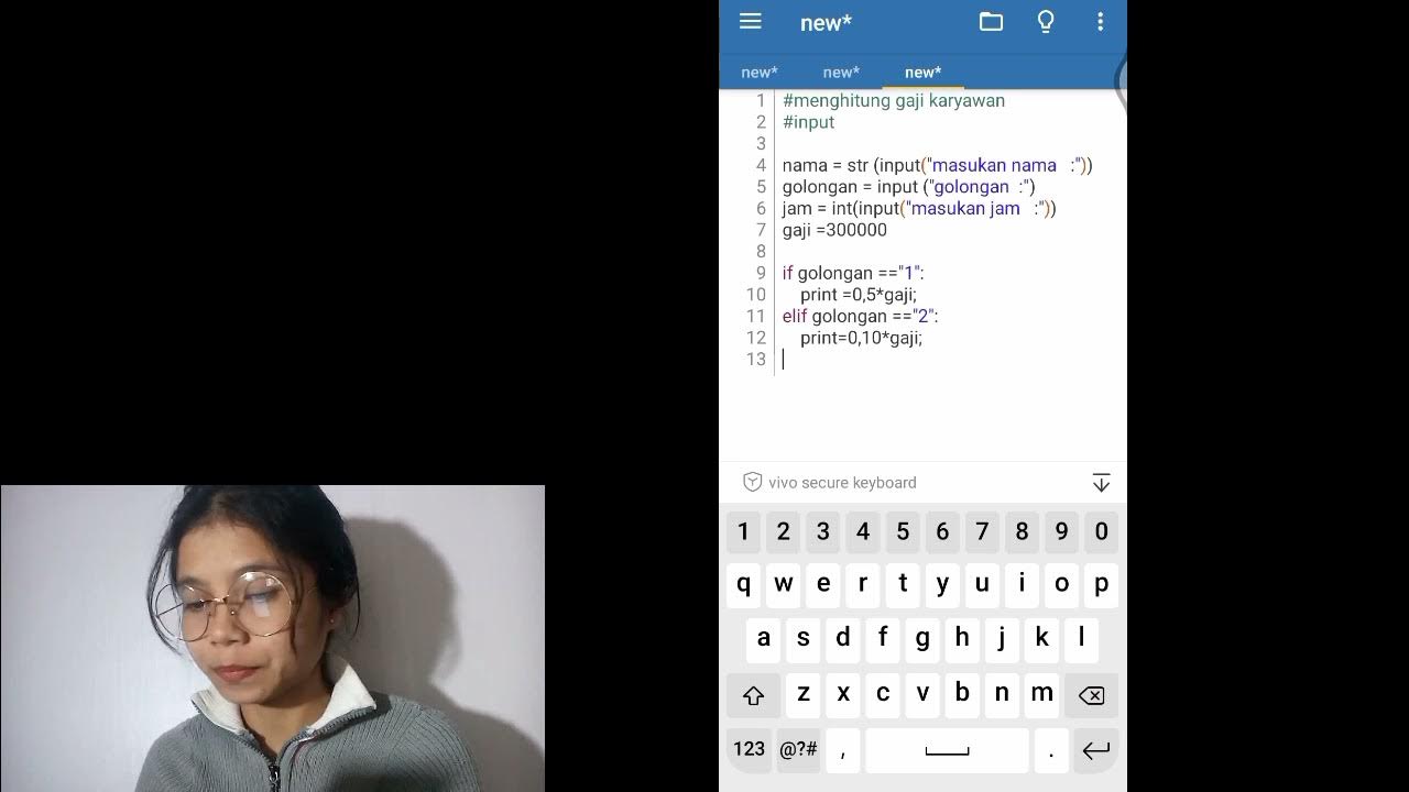 UTS despro | program python || membuat program menghitung gaji karyawan ...