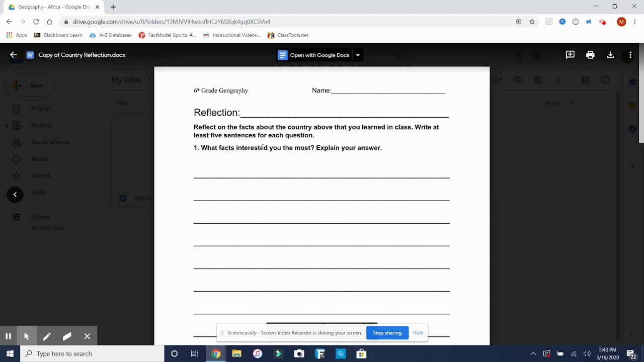 Geography Reflection Explanation - YouTube