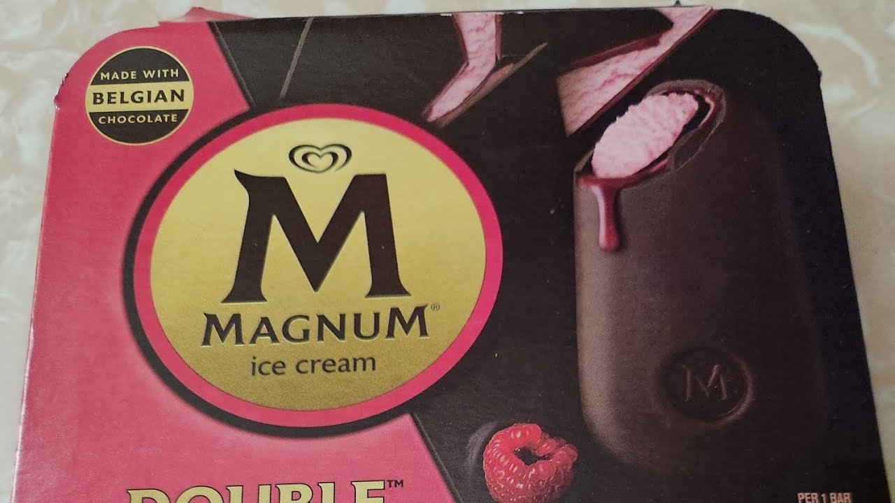 Magnum Double Raspberry Ice Cream Bar Review #icecreambar #icecream # ...