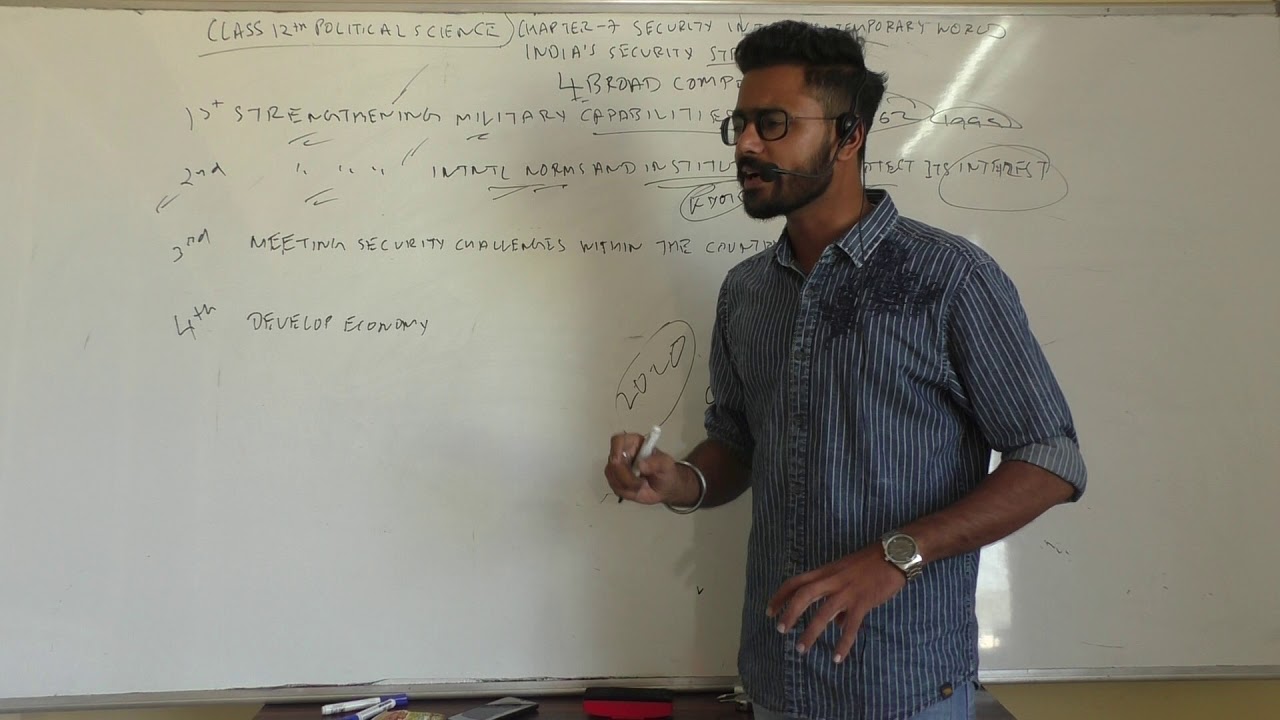 "India security strategy" class 12 political science chap. 7 security ...