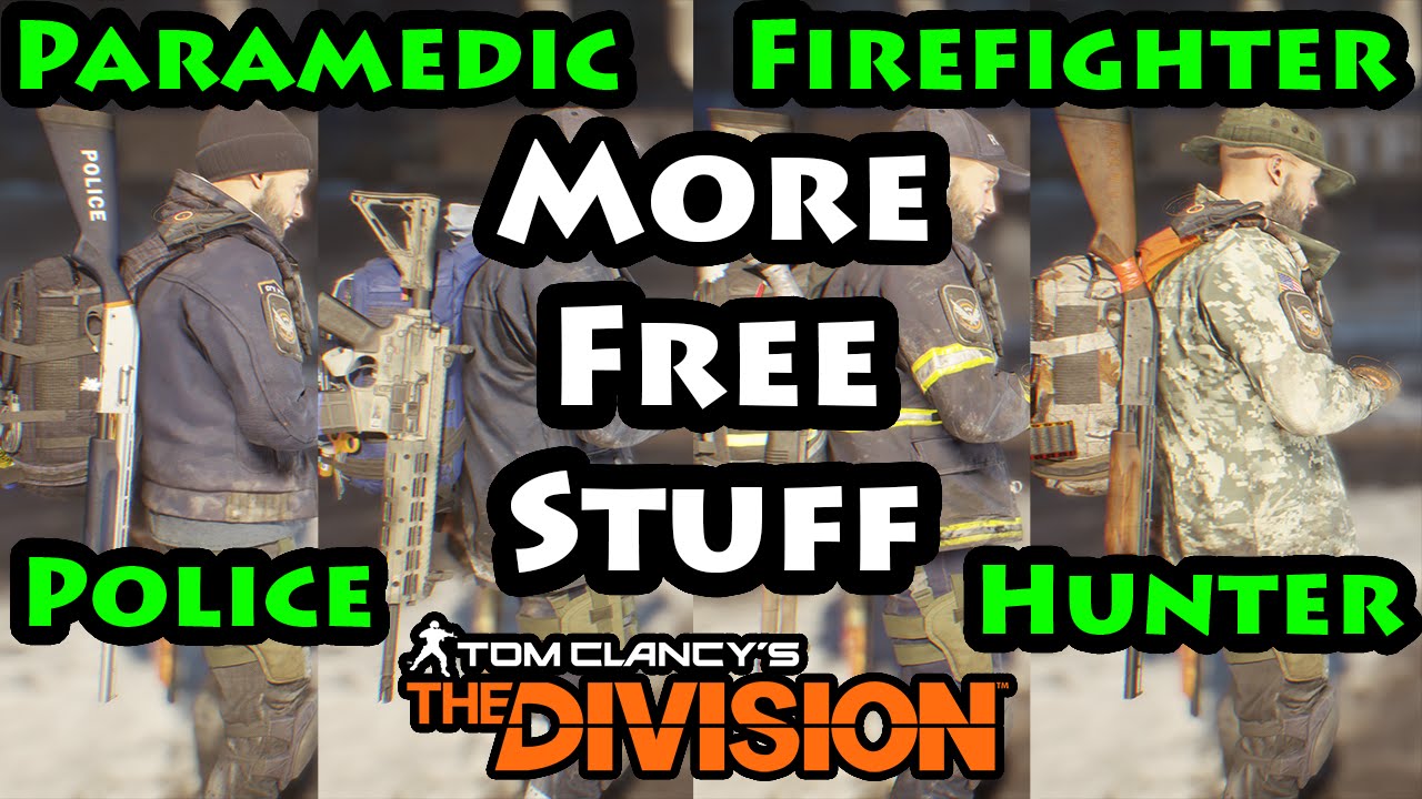 The Division - Free Hunter, Firefighter, Police, and Paramedic Gear ...
