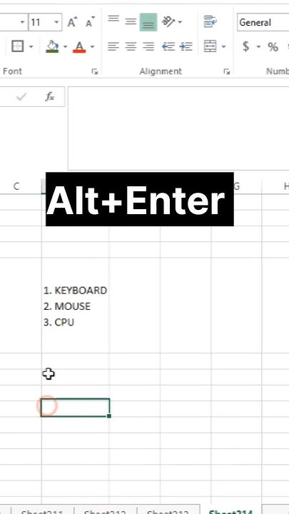 How to write multiple rows in one cell in excel | excel #shorts #ramdan ...