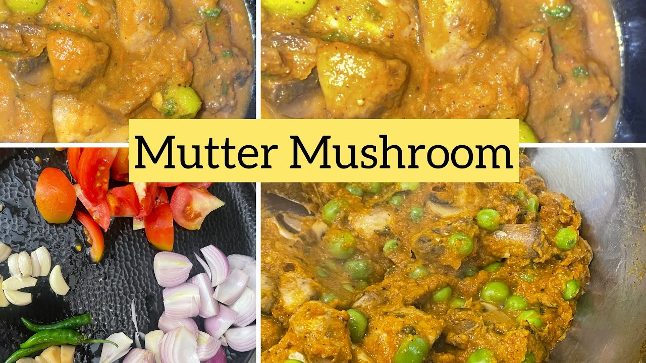 Mutter Mushroom Masala | Mushroom Recipe | Matar | Homemade | Mushroom ...