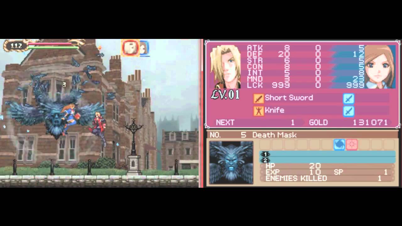 Let's Play Castlevania Portrait of Ruin 02: Entrance To City of Haze ...