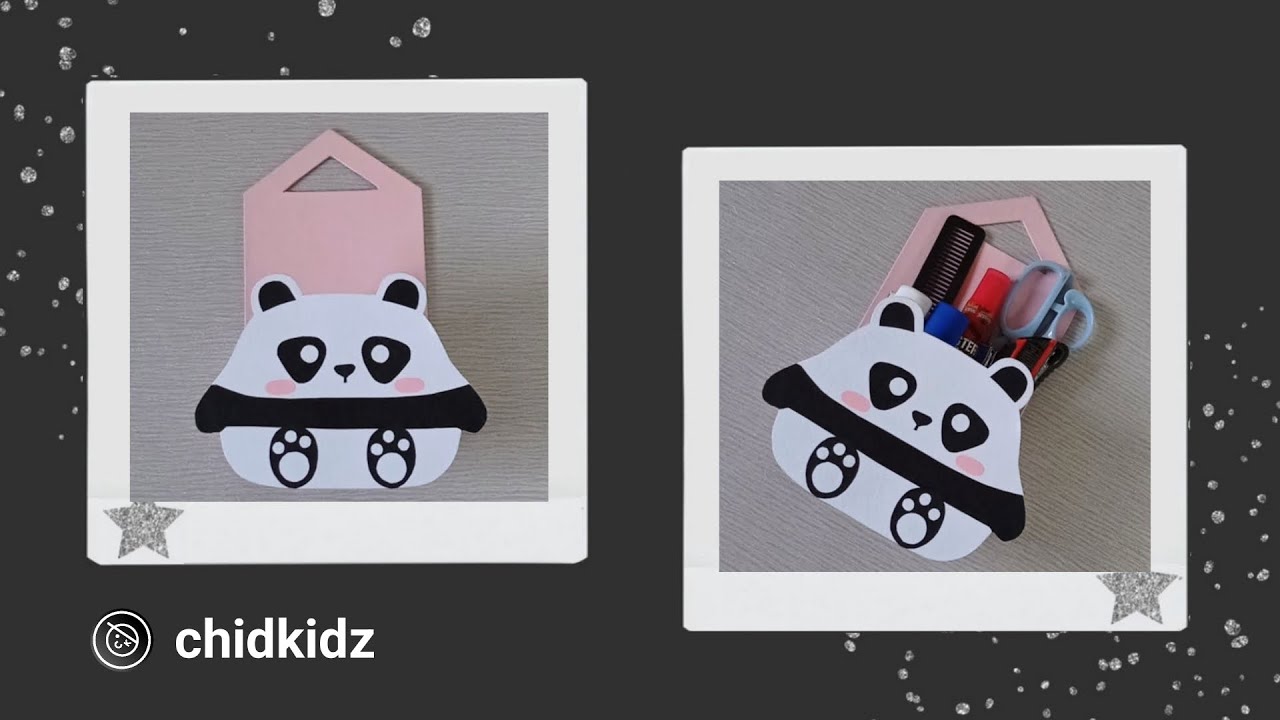 Kawaii Cute Panda Hanging Rack Cardboard [ 3 Minute Craft ] - YouTube