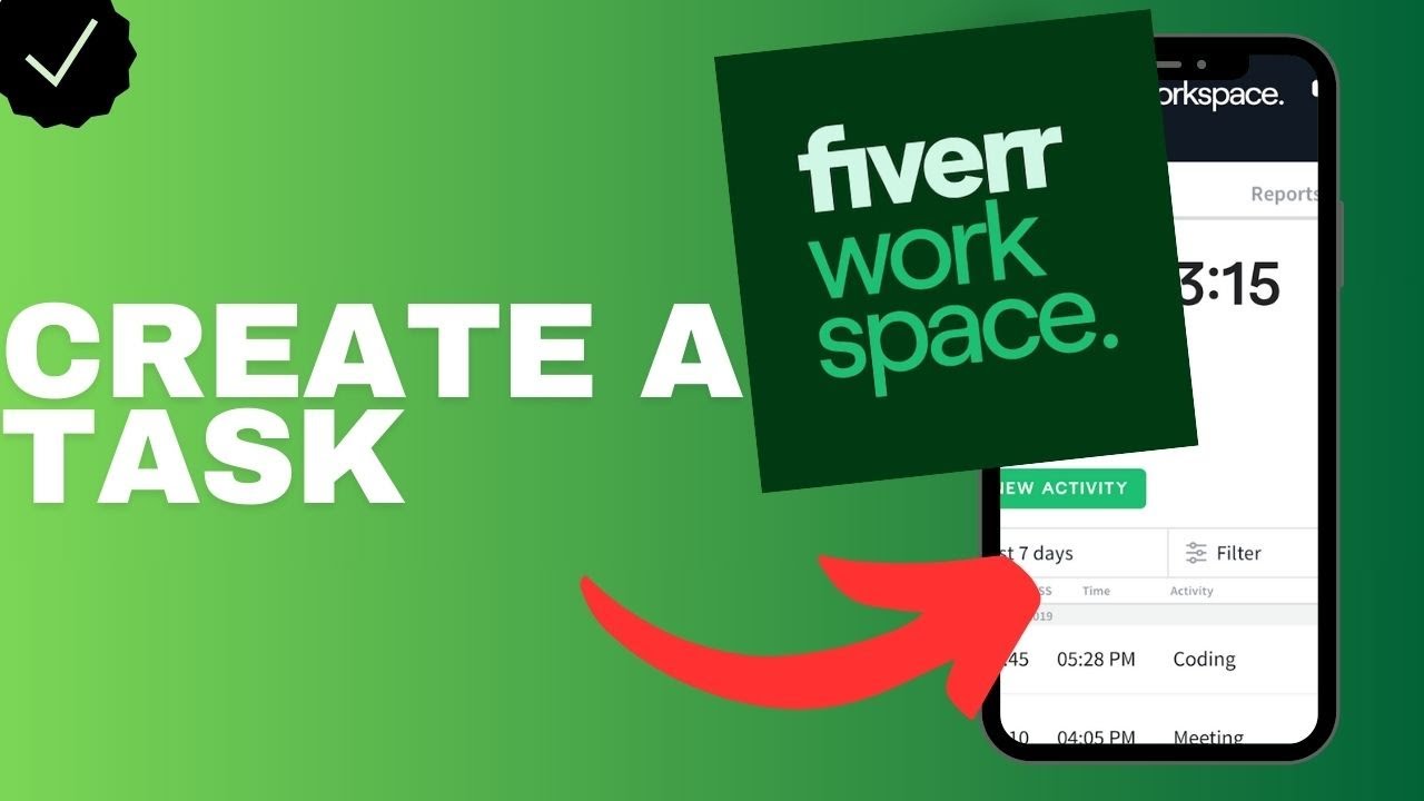 How to create a task in the Fiverr Workspace app? - YouTube