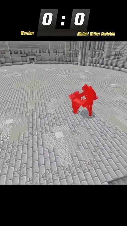 Warden Vs Mutant Wither Skeleton 🤯 Minecraft 1 Shorts Youtube