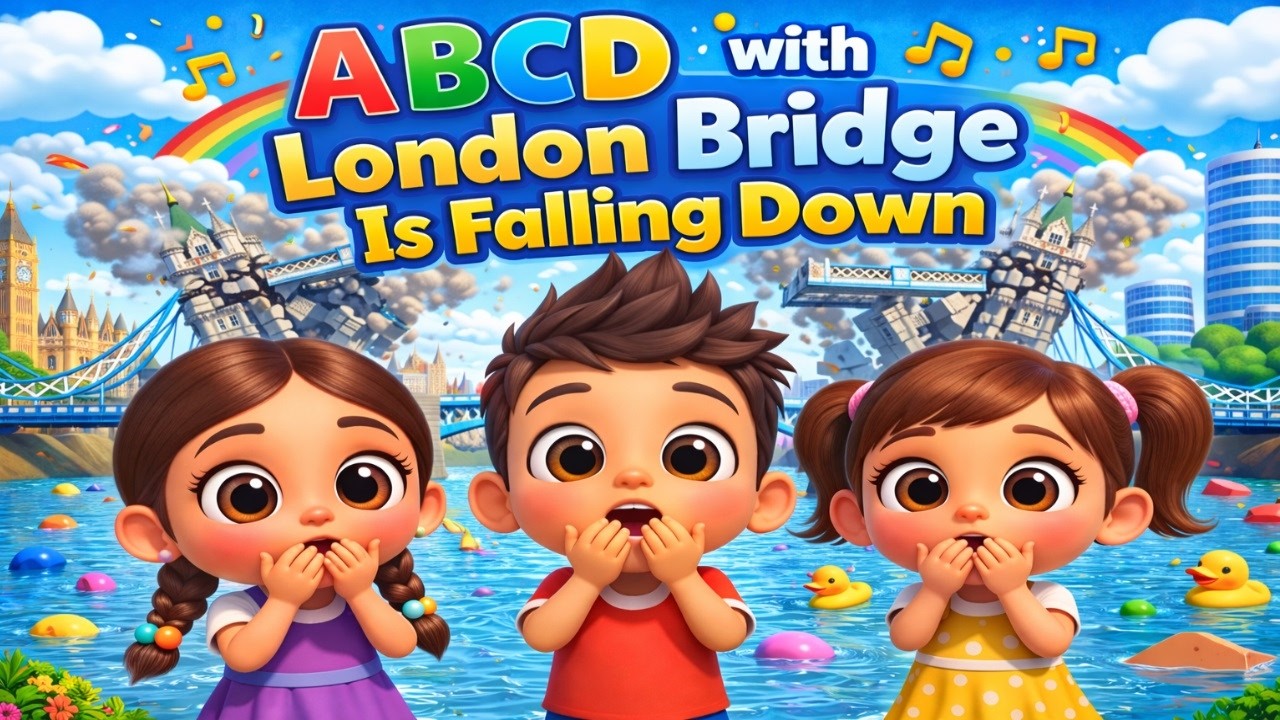 London Bridge Is Falling Down + ABCD Alphabet Fun for Kids & Toddlers ...