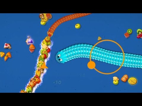 Berebut makanan sama naga merah worms zone.io - YouTube