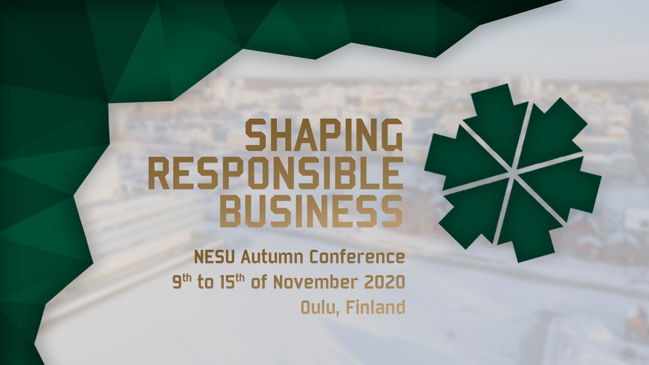NESU Autumn Conference 2020 Oulu - YouTube